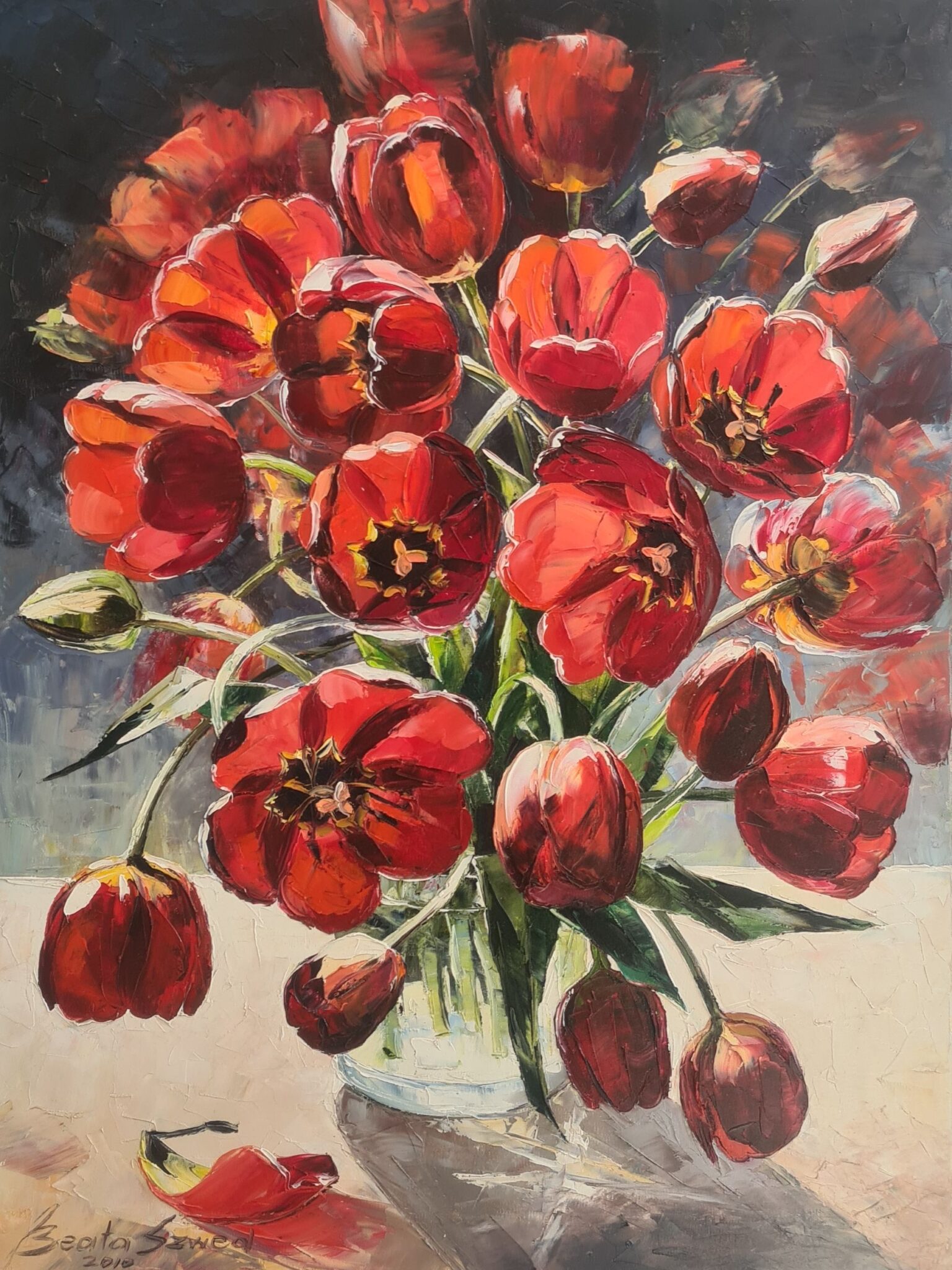 Obraz Olejny Maki Beata Szwed Kwiaty - Galeria Obrazów Maestro Art Design