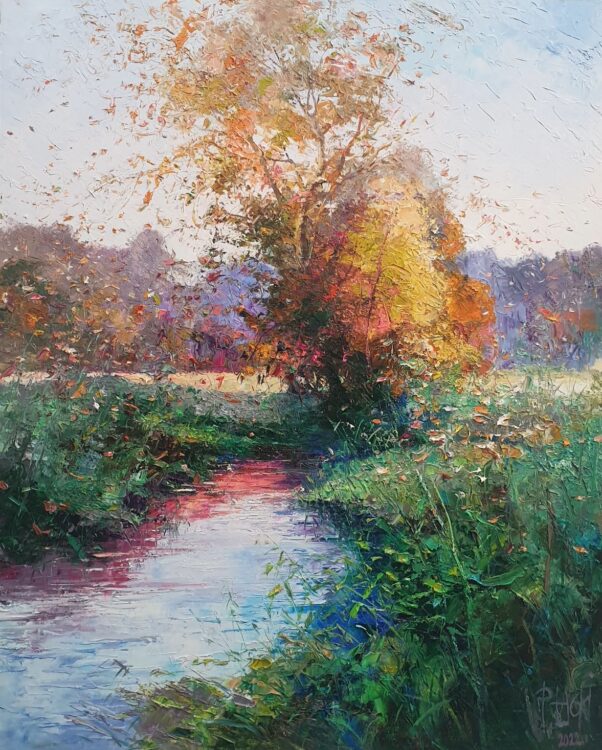 Obraz Olejny Jesienna Pisia Paweł Łącki Pejzaże - Galeria Obrazów ...